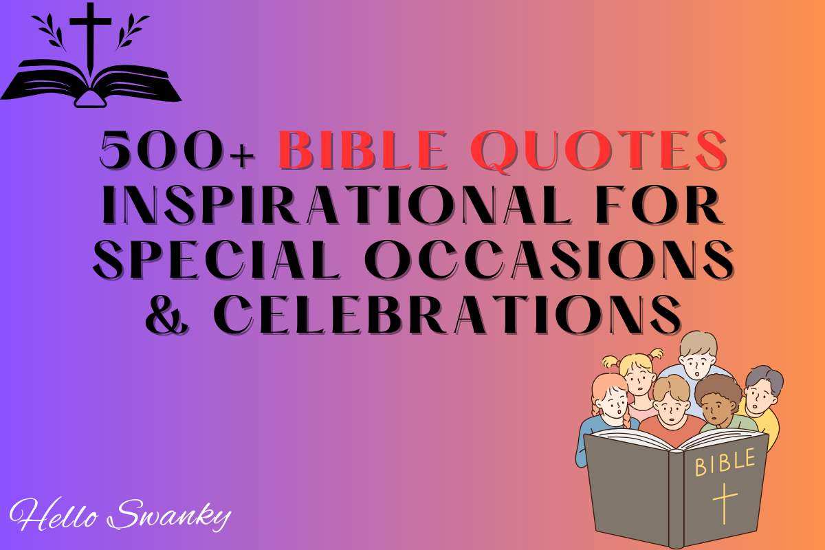 500+ Bible Quotes Inspirational Special Occasions Celebrations – Hello ...
