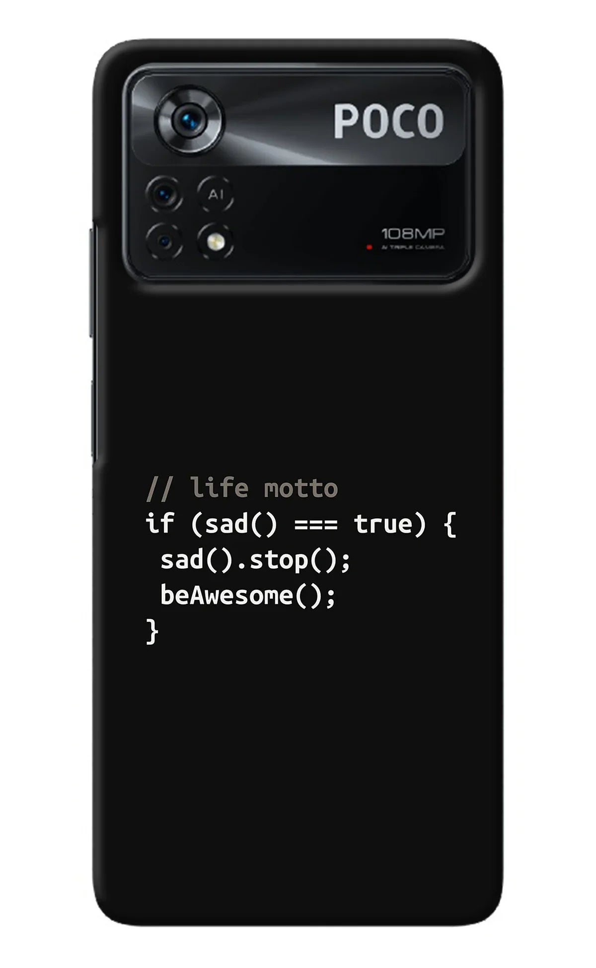 Life Motto Code Poco X4 Pro Back Cover – Hello Swanky Online Pvt. Ltd.