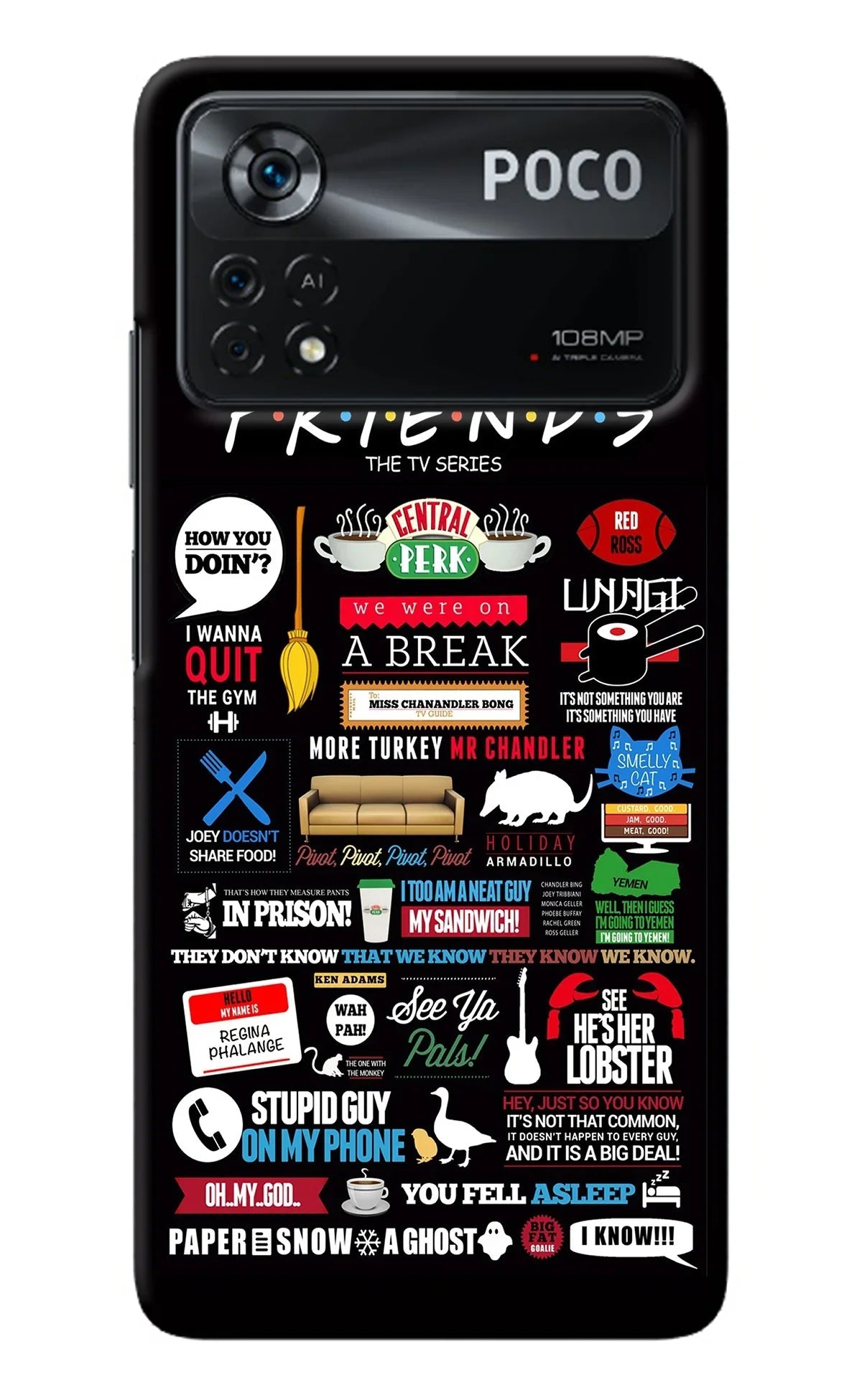 FRIENDS Poco X4 Pro Back Cover – Hello Swanky Online Pvt. Ltd.