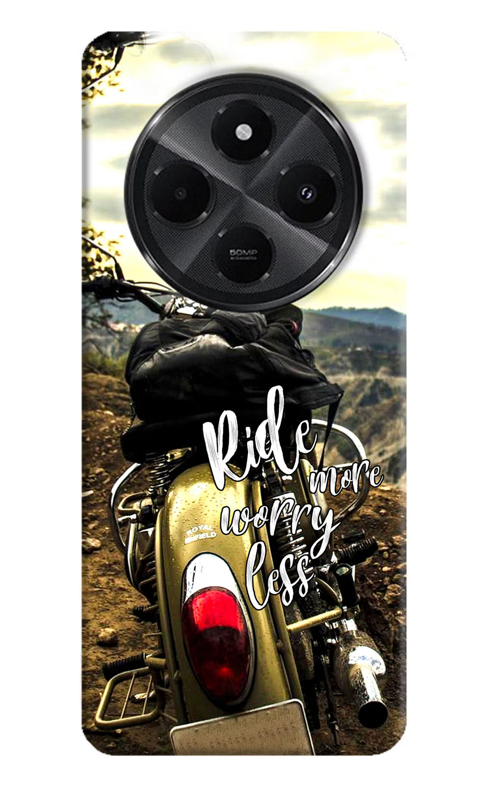 Ride More Worry Less Redmi A4 5G Back Cover – Hello Swanky Online Pvt. Ltd.