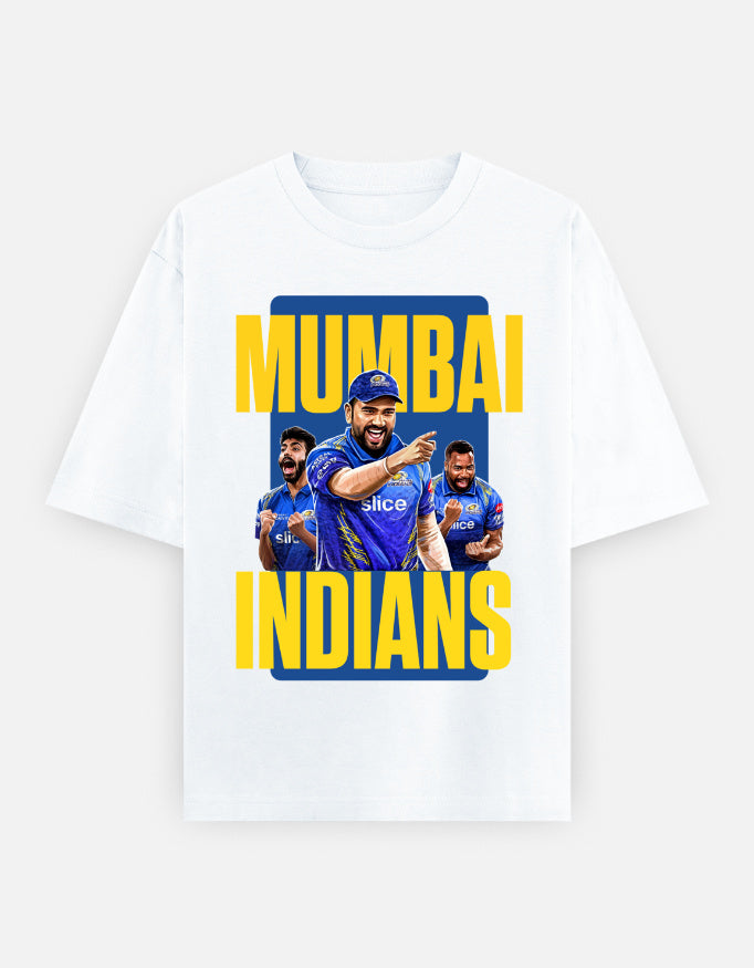 Buy Mumbai Indians IPL Fan T-Shirt MI Cricket Supporters Design – Hello ...