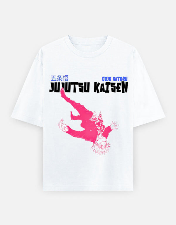 Buy Gojo Satoru Oversized T-Shirt Anime Graphic Streetwear – Hello ...